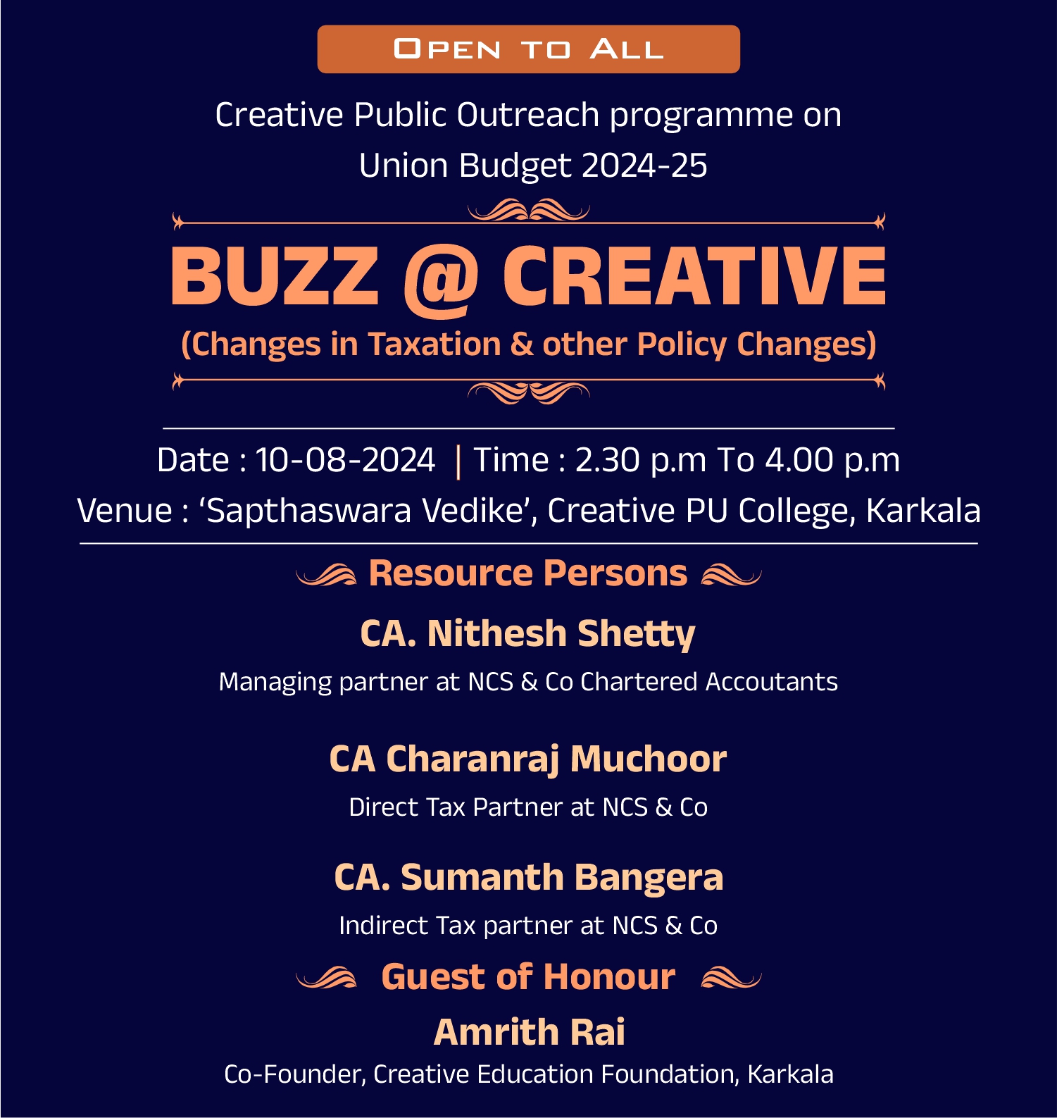 CREATIVE COMMERCE CLUB - Creative Education Foundation Moodbidri (R.)
